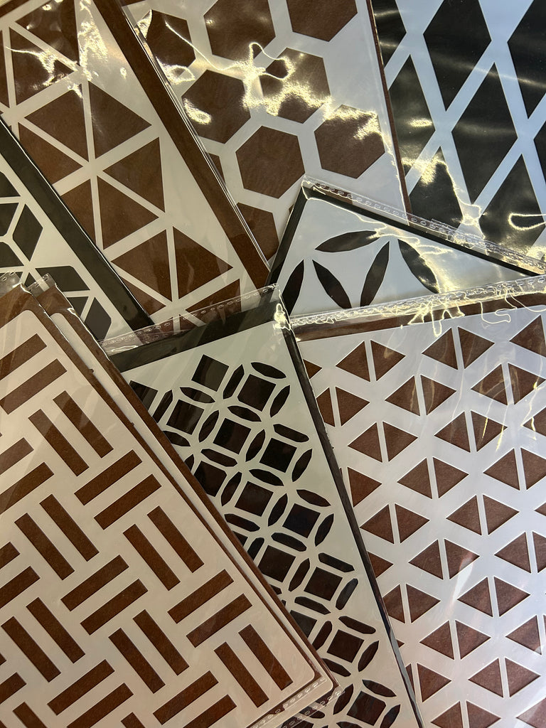 Large Stencil Assorted Designs – Chain Reaction Qld