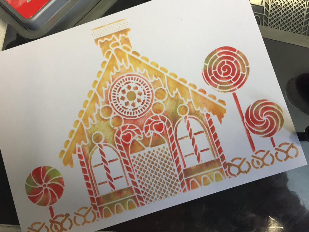 Sweet Poppy Stencil / Gingerbread House – Chain Reaction Qld